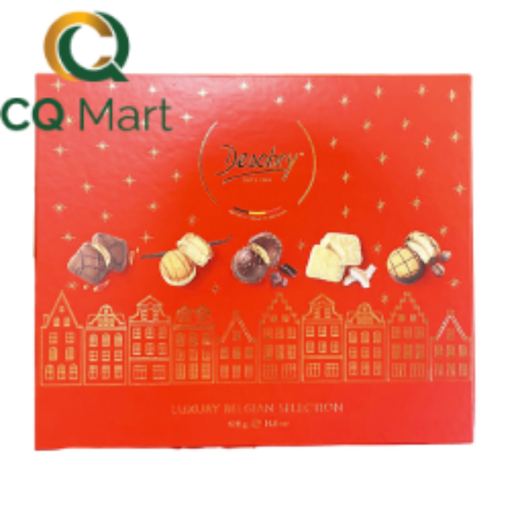 CQ Mart Food & Wine. Bánh Quy Desobry Luxury Belgian Biscuits Hộp Giấy 420g