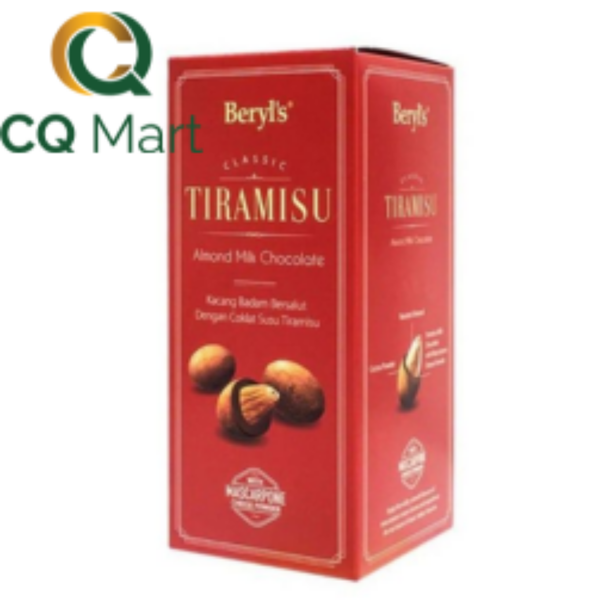CQ Mart Food & Wine. Socola Beryl's Tiramisu Almond Milk Chocolate 180g