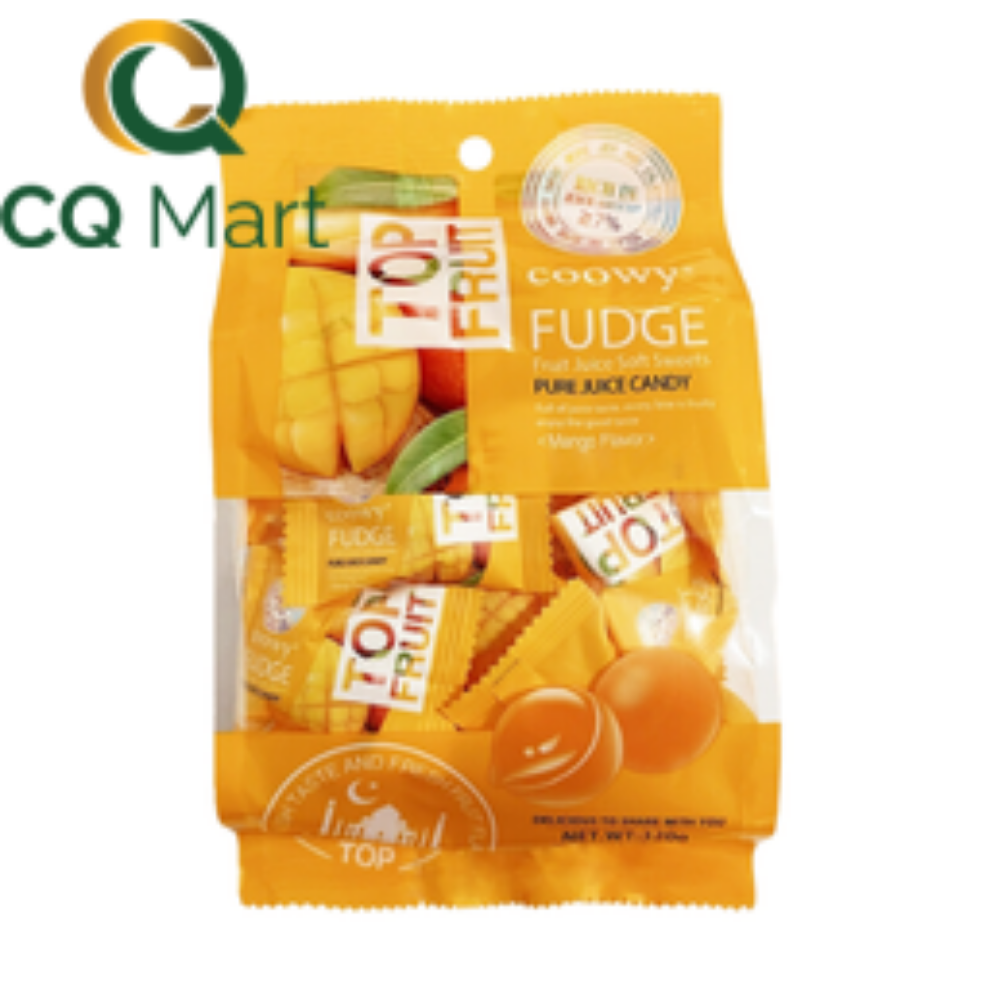 CQ Mart Food & Wine. Kẹo Dẻo Top Fruit Vị Xoài Gói 280g