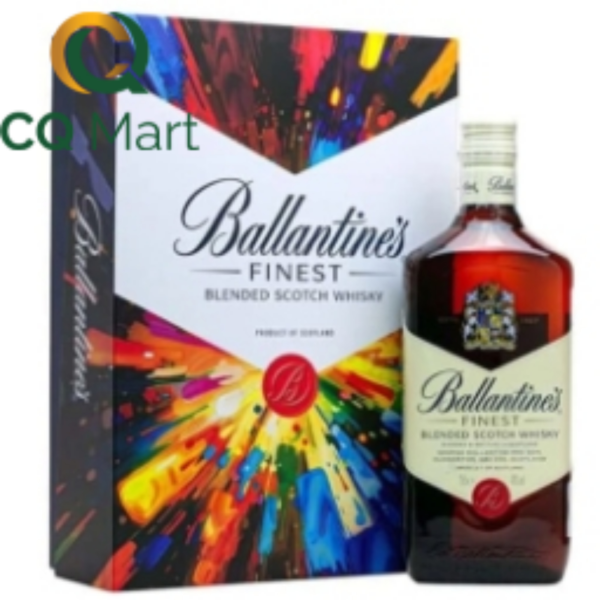 CQ Mart Food & Wine. Rượu Whisky Ballantine’s Finest - Hộp Quà Tết 2025