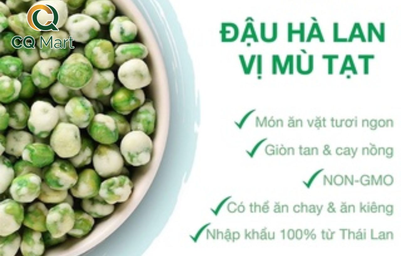 CQ Mart Food & Wine. Đậu Hà Lan Vị Mù Tạt Nut Walker 200g